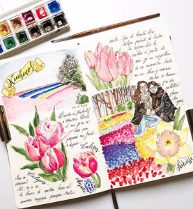 25 Beautiful Watercolor Bullet Journal Layout Ideas - Brighter Craft
