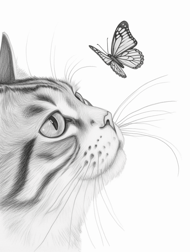25 Realistic Cat Drawing Ideas and Tutorials for All Skill Levels ...