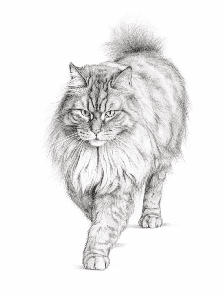 25 Realistic Cat Drawing Ideas and Tutorials for All Skill Levels ...