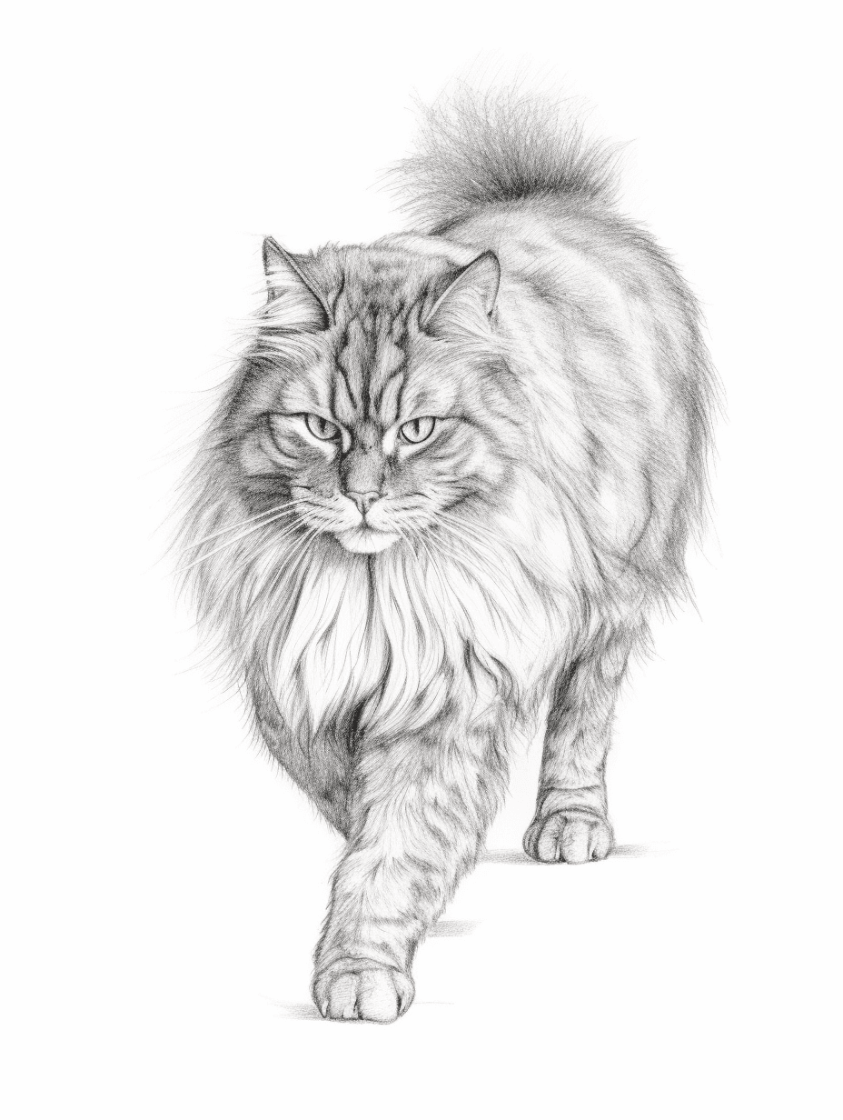 25 Realistic Cat Drawing Ideas and Tutorials for All Skill Levels ...