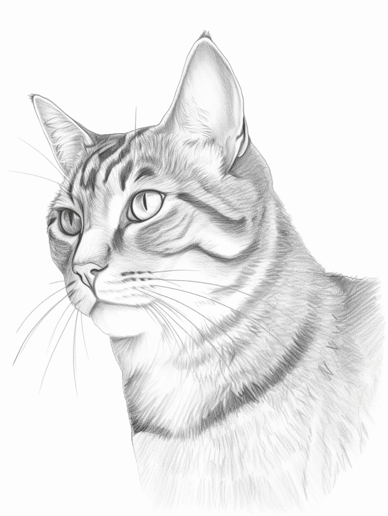 25 Realistic Cat Drawing Ideas and Tutorials for All Skill Levels ...