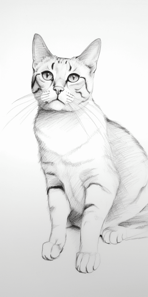 25 Realistic Cat Drawing Ideas and Tutorials for All Skill Levels ...