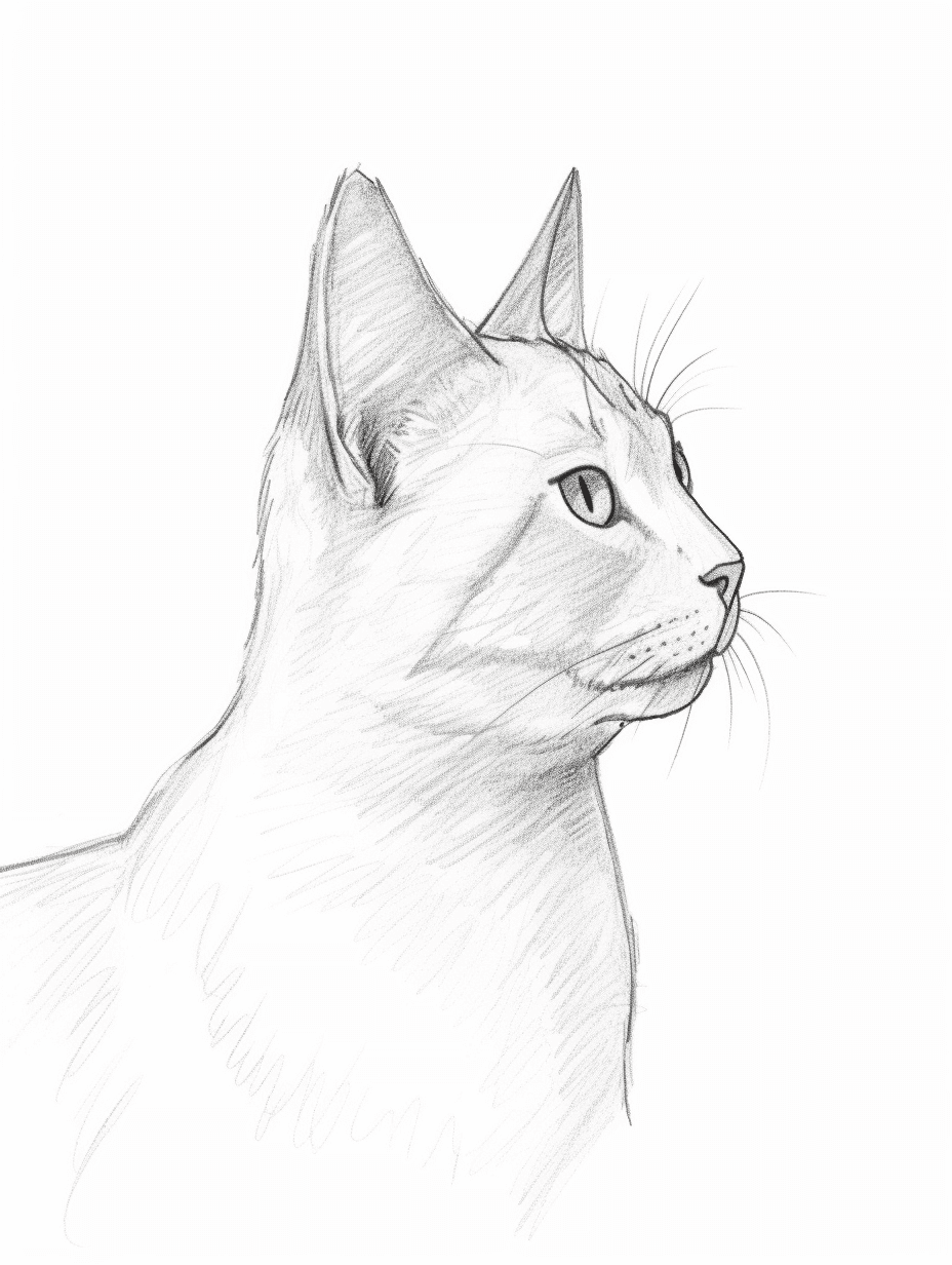 25 Realistic Cat Drawing Ideas and Tutorials for All Skill Levels ...