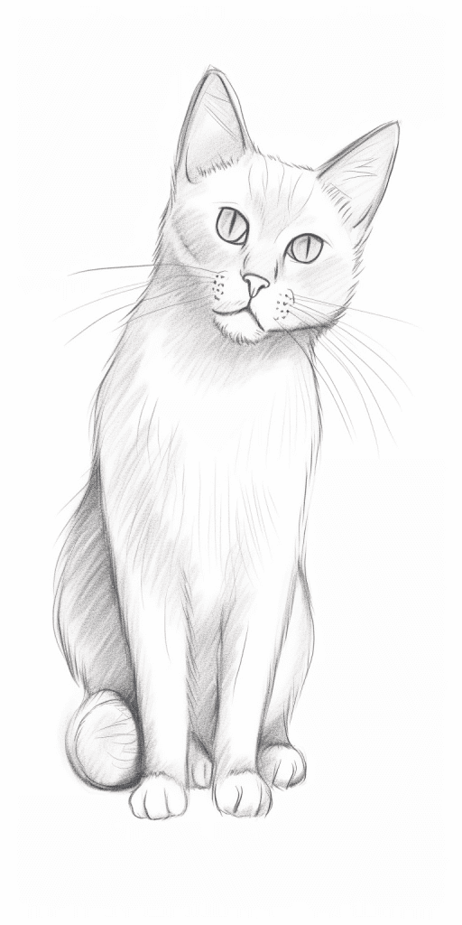 25 Realistic Cat Drawing Ideas and Tutorials for All Skill Levels ...