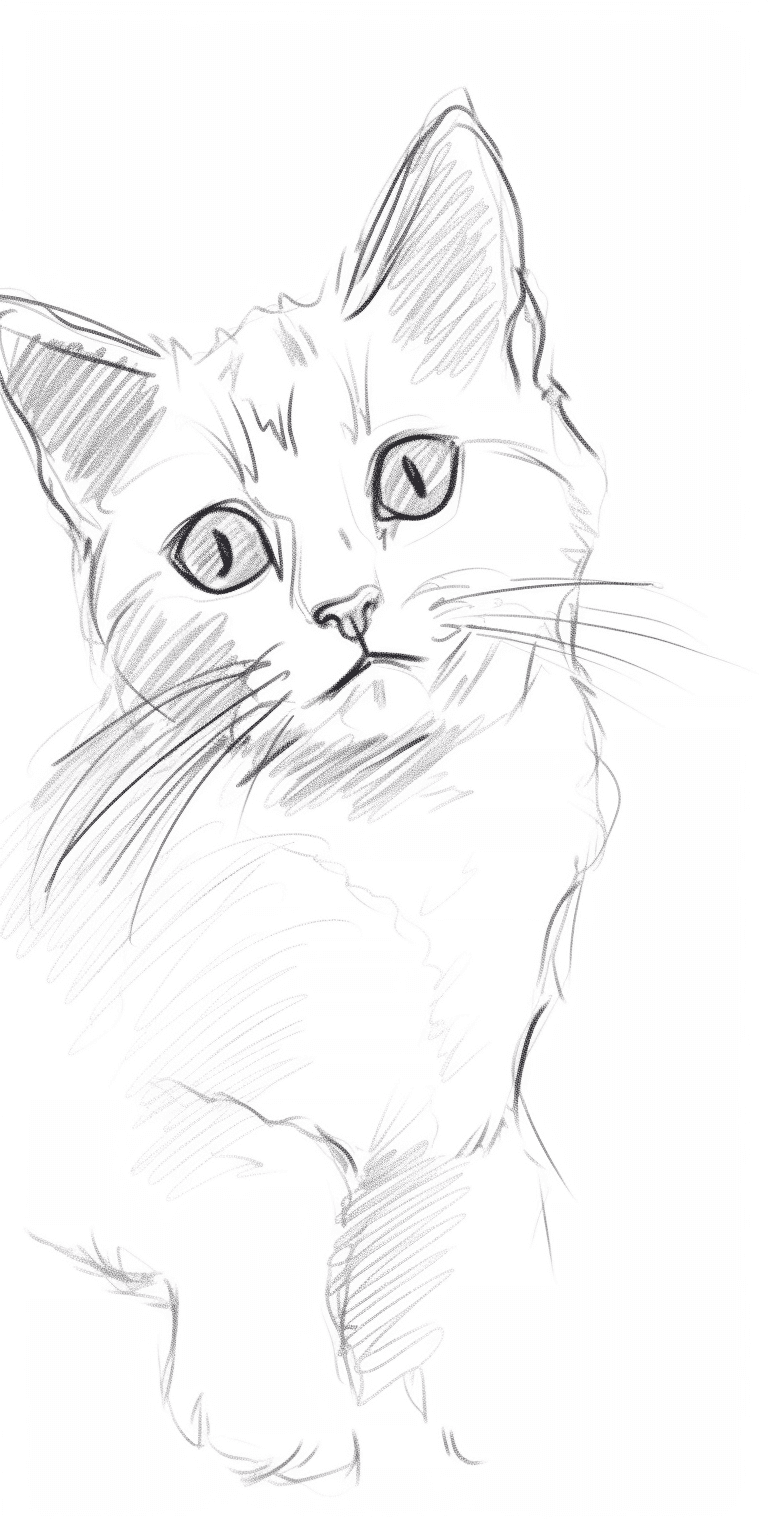 25 Realistic Cat Drawing Ideas and Tutorials for All Skill Levels ...
