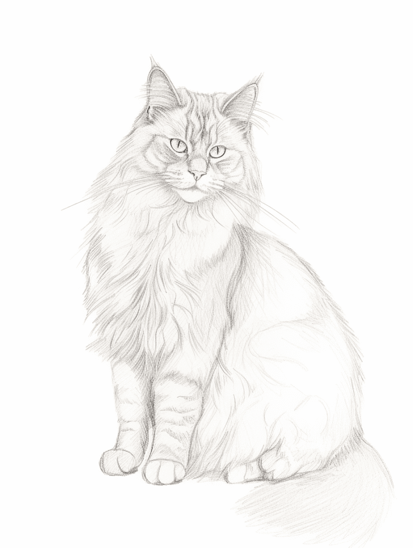 25 Realistic Cat Drawing Ideas and Tutorials for All Skill Levels ...