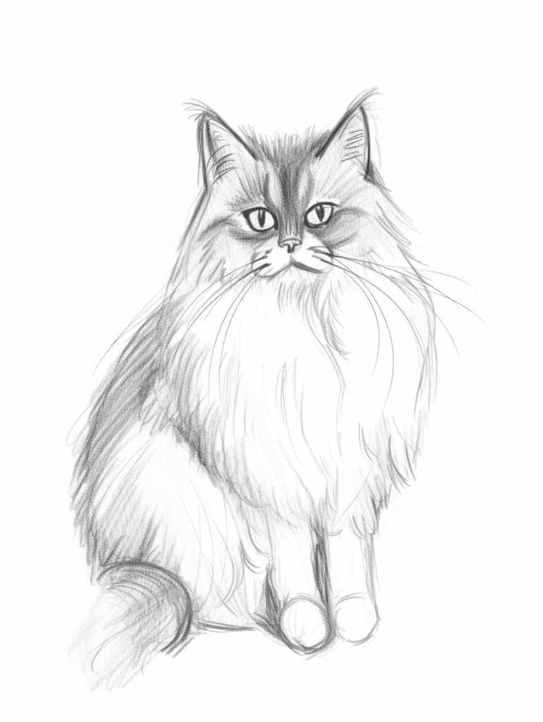 25 Realistic Cat Drawing Ideas and Tutorials for All Skill Levels ...