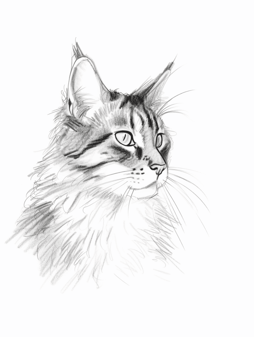 25 Realistic Cat Drawing Ideas and Tutorials for All Skill Levels ...