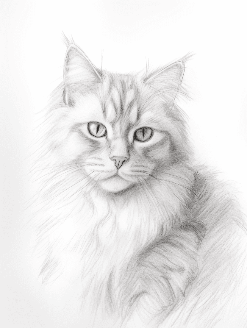 25 Realistic Cat Drawing Ideas and Tutorials for All Skill Levels ...