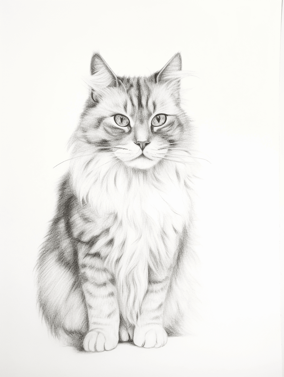 25 Realistic Cat Drawing Ideas and Tutorials for All Skill Levels ...