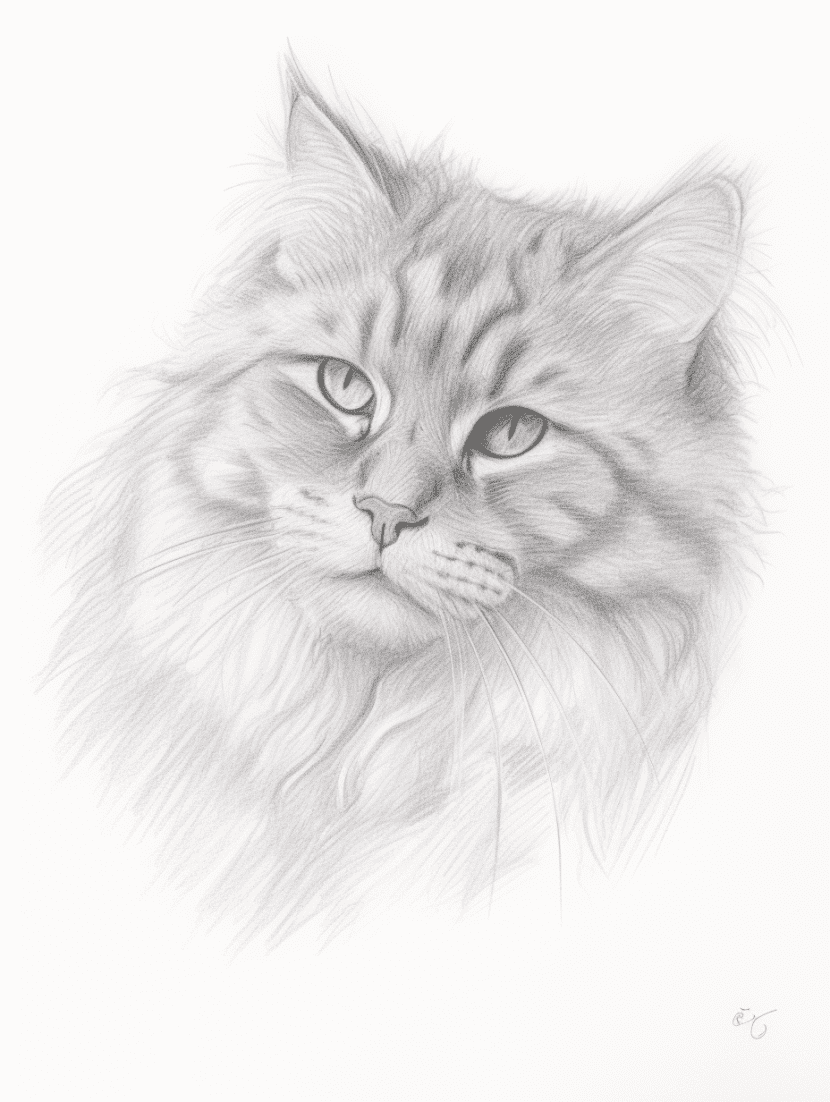 25 Realistic Cat Drawing Ideas and Tutorials for All Skill Levels ...