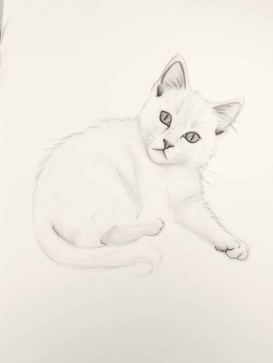 25 Realistic Cat Drawing Ideas and Tutorials for All Skill Levels ...