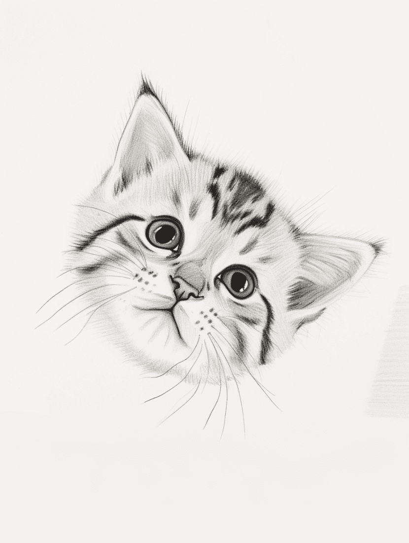 25 Realistic Cat Drawing Ideas and Tutorials for All Skill Levels ...