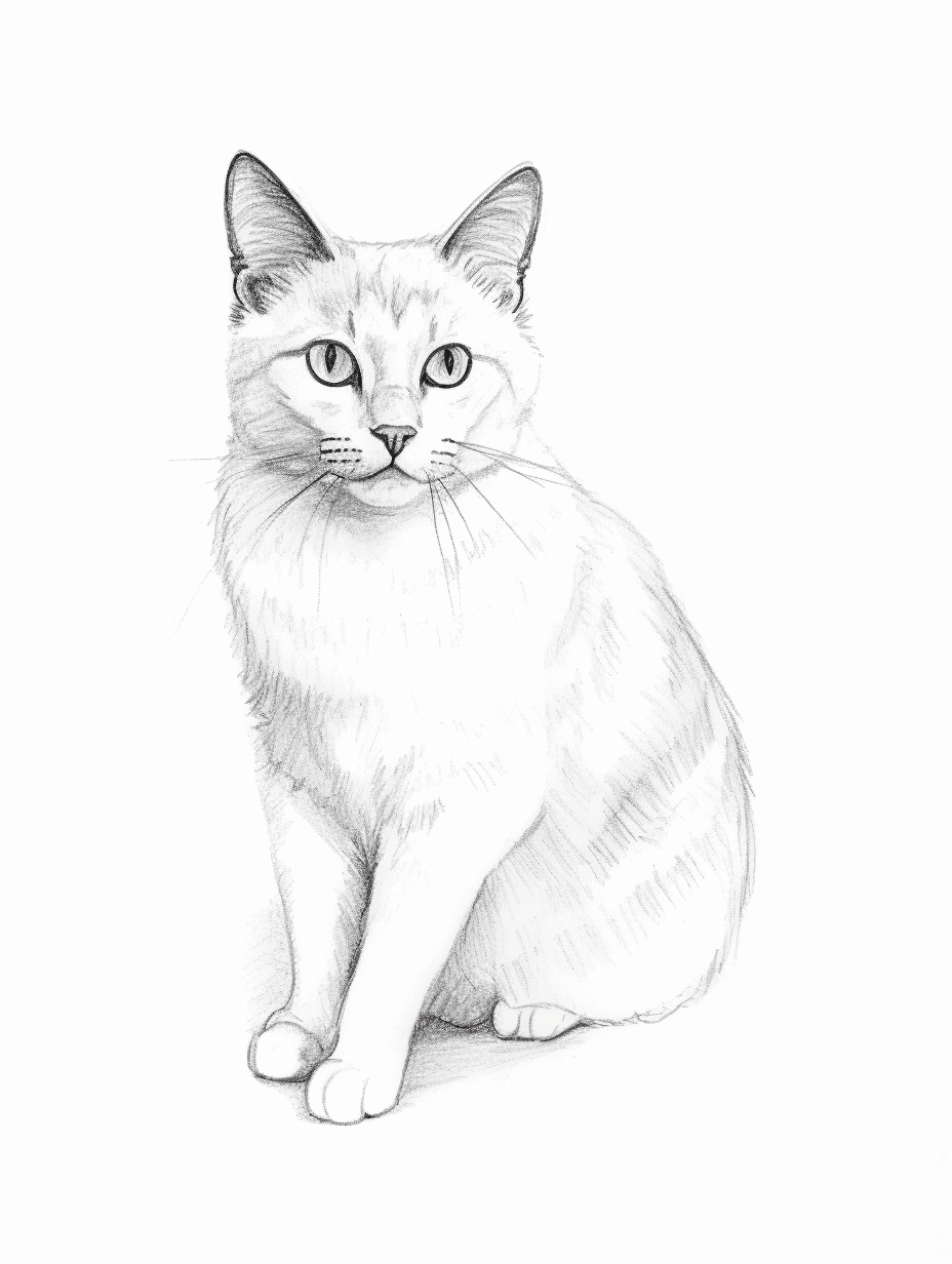 25 Realistic Cat Drawing Ideas and Tutorials for All Skill Levels ...