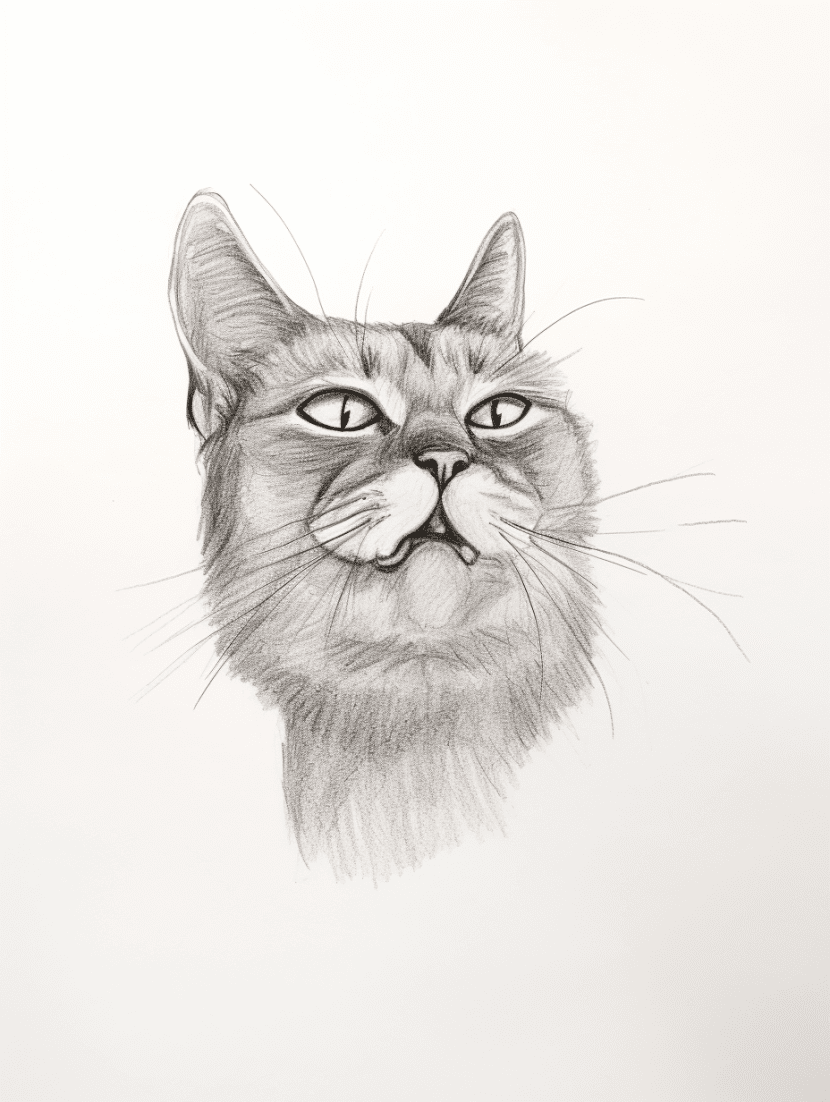 25 Realistic Cat Drawing Ideas and Tutorials for All Skill Levels ...