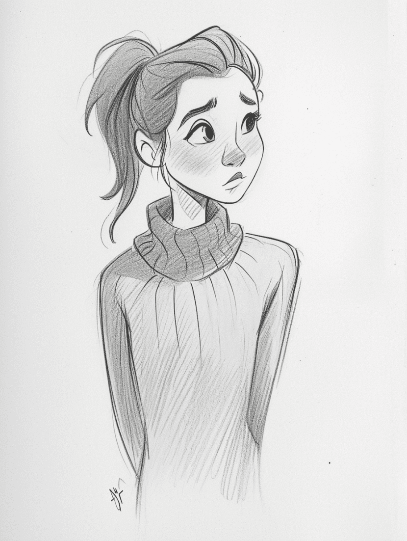 25 Cute Female Character Sketch Ideas for All Skill Levels - Brighter Craft
