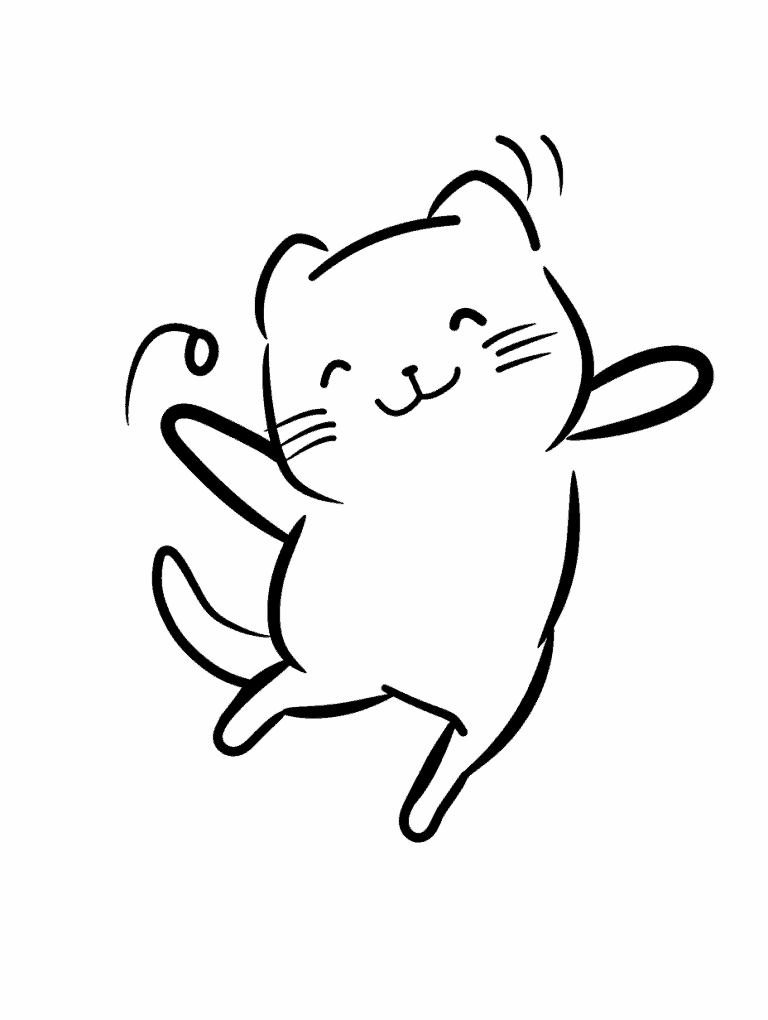 11 Adorable Cat & Kitten Doodle Drawing Ideas - Brighter Craft