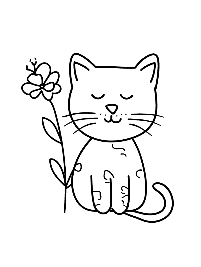 11 Adorable Cat & Kitten Doodle Drawing Ideas - Brighter Craft