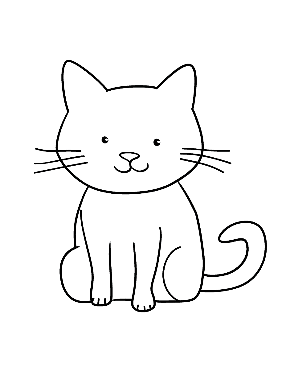 11 Adorable Cat & Kitten Doodle Drawing Ideas - Brighter Craft