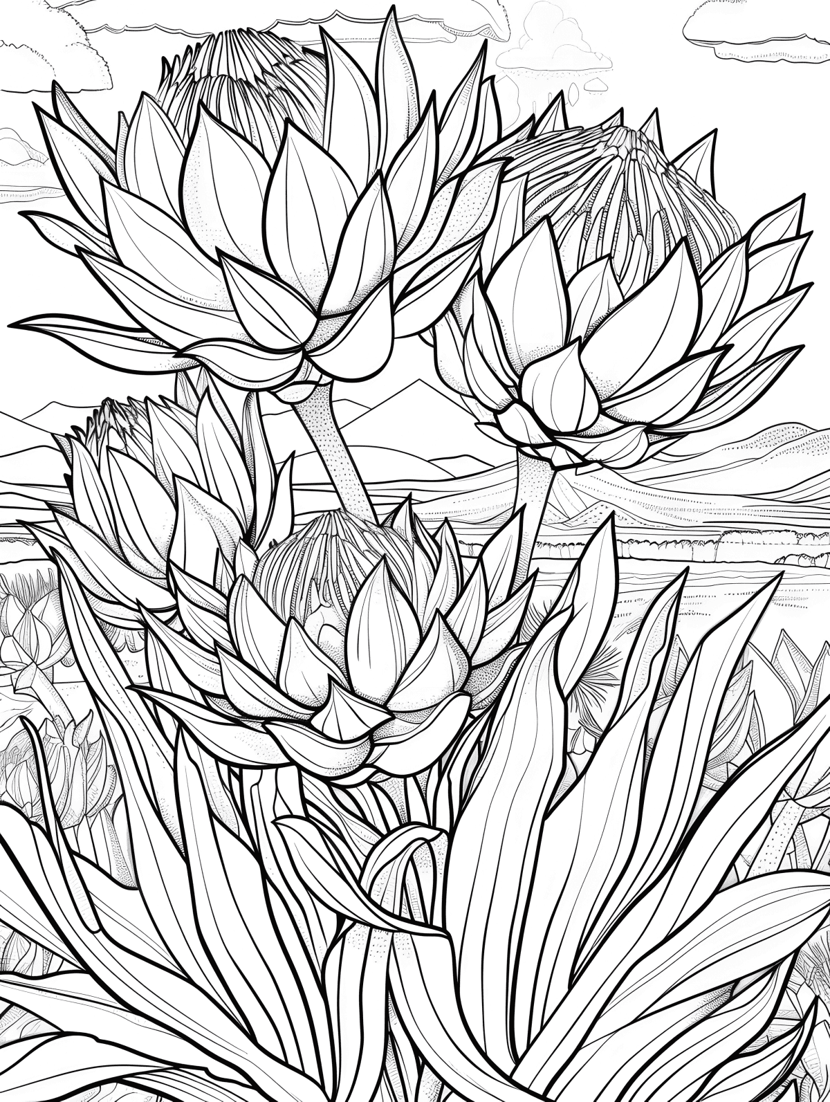 25 Beautiful Flower Coloring Pages - Brighter Craft