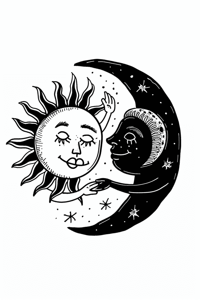 34 Simple Moon Doodle Drawing Ideas - Brighter Craft
