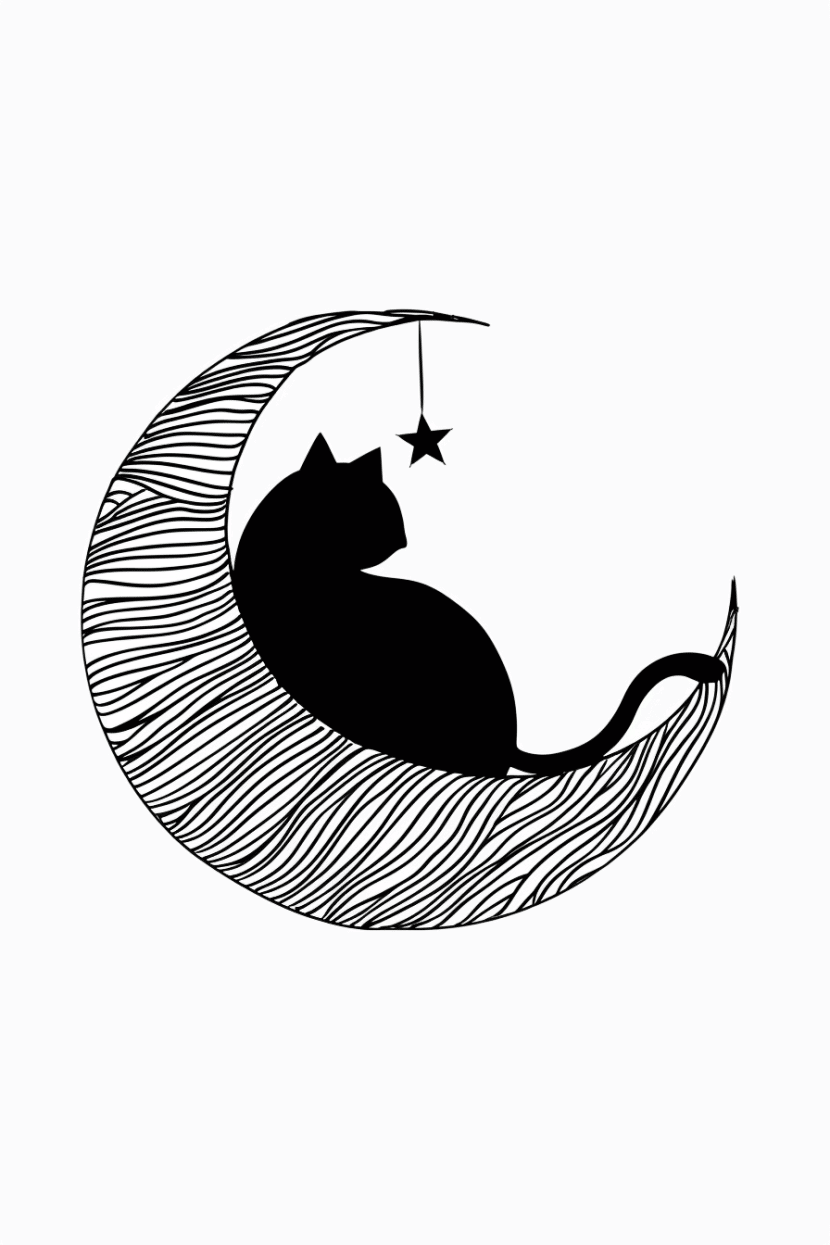 34 Simple Moon Doodle Drawing Ideas - Brighter Craft