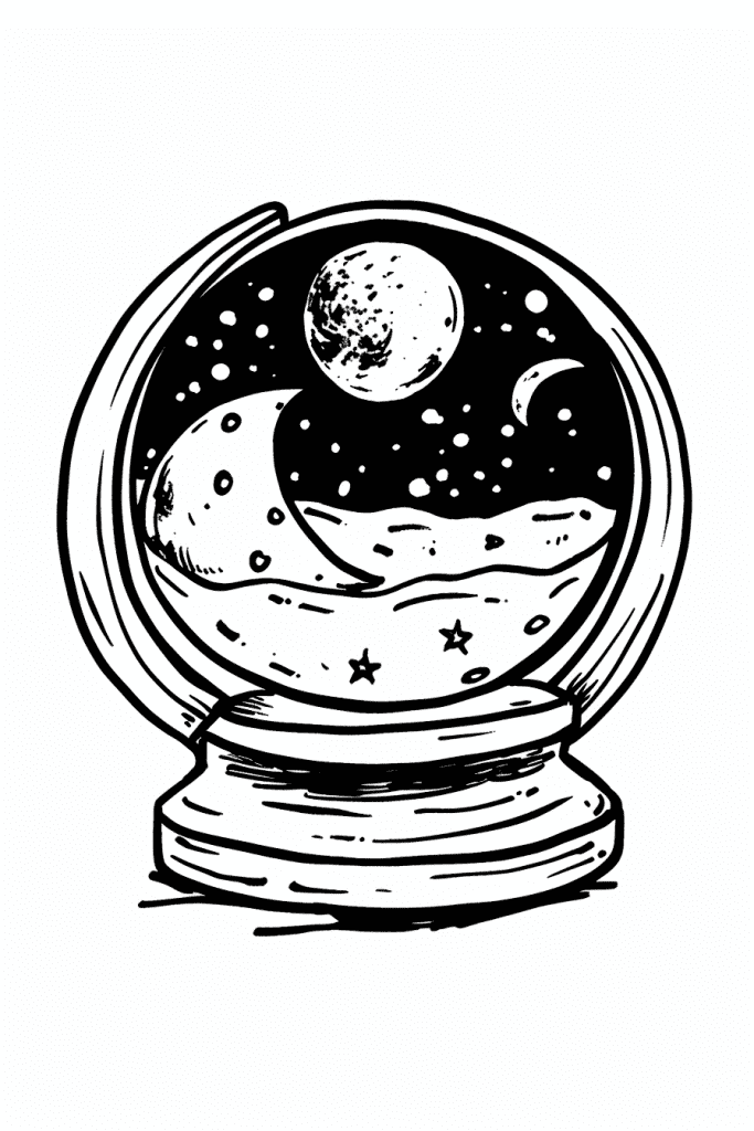 34 Simple Moon Doodle Drawing Ideas - Brighter Craft