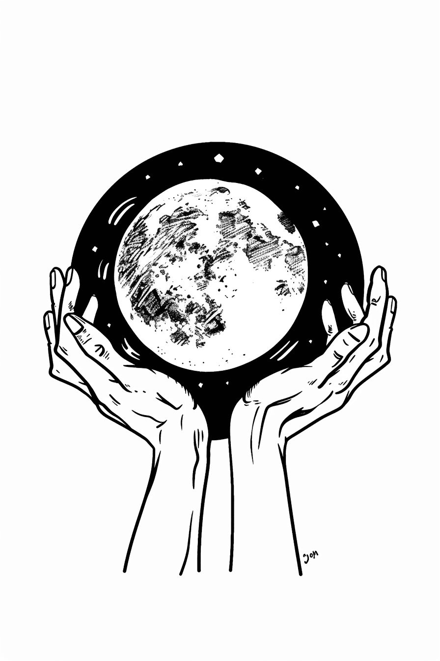 34 Simple Moon Doodle Drawing Ideas - Brighter Craft