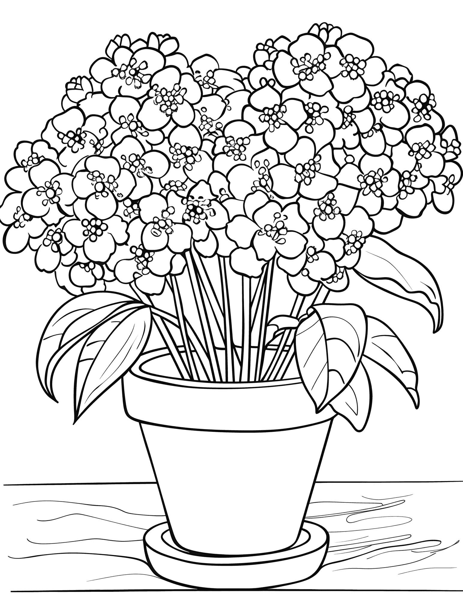 30 Captivating Spring Flower Coloring Pages - Brighter Craft