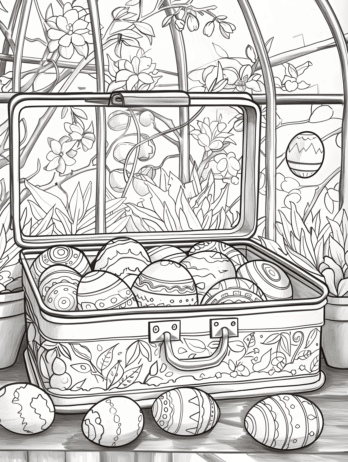 30 Easter Coloring Pages For Adults - Brighter Craft