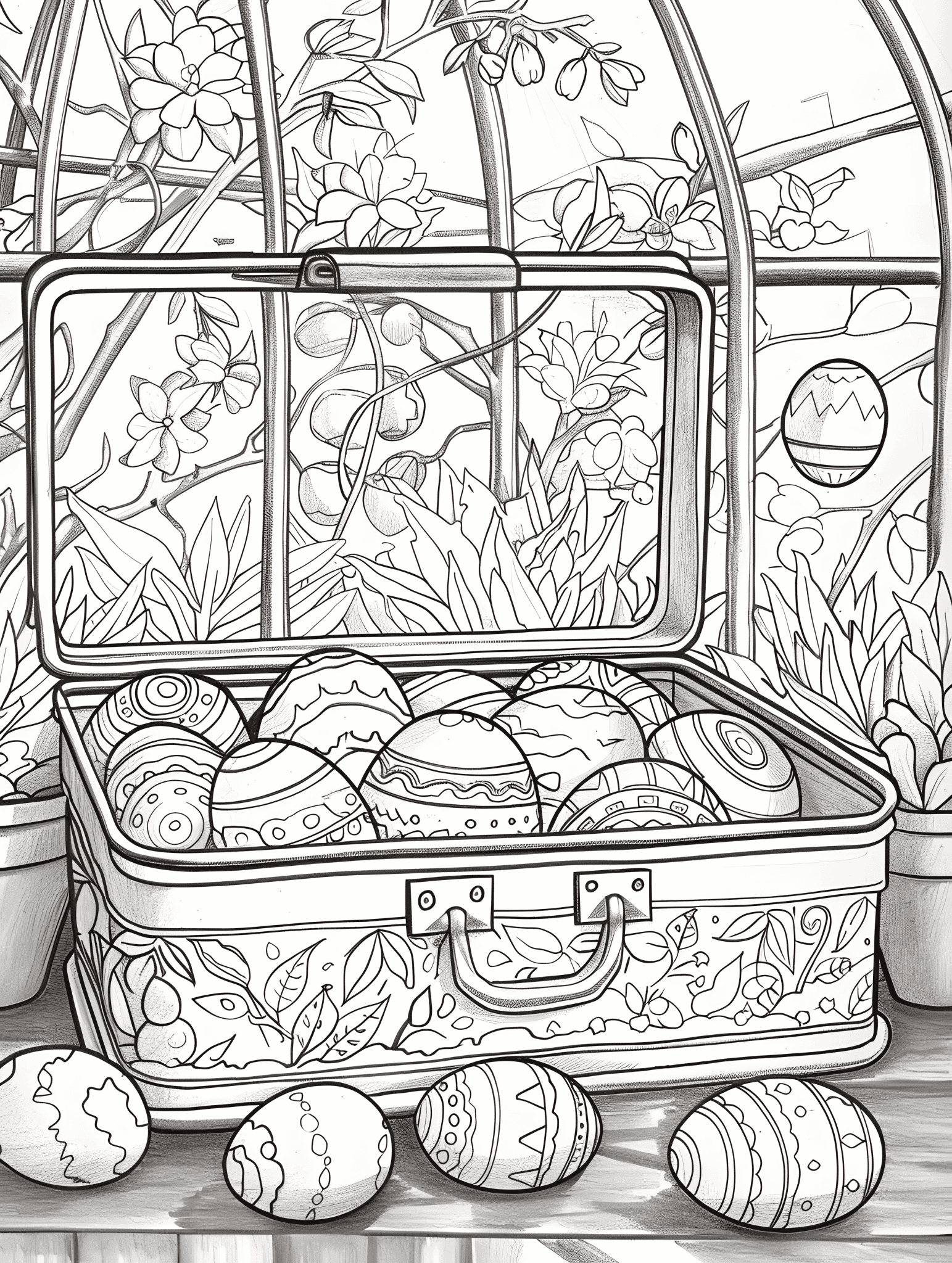 30 Easter Coloring Pages For Adults - Brighter Craft