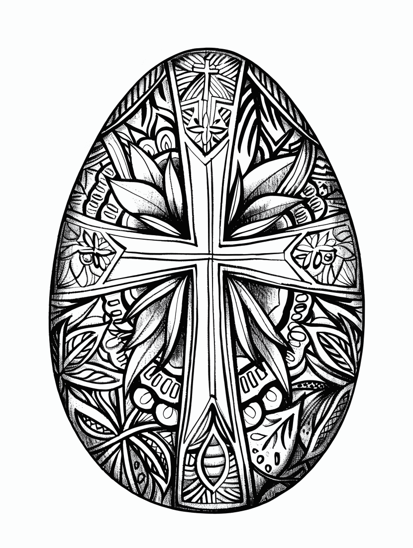30 Religious Easter Coloring Pages For Kids - Brighter Craft