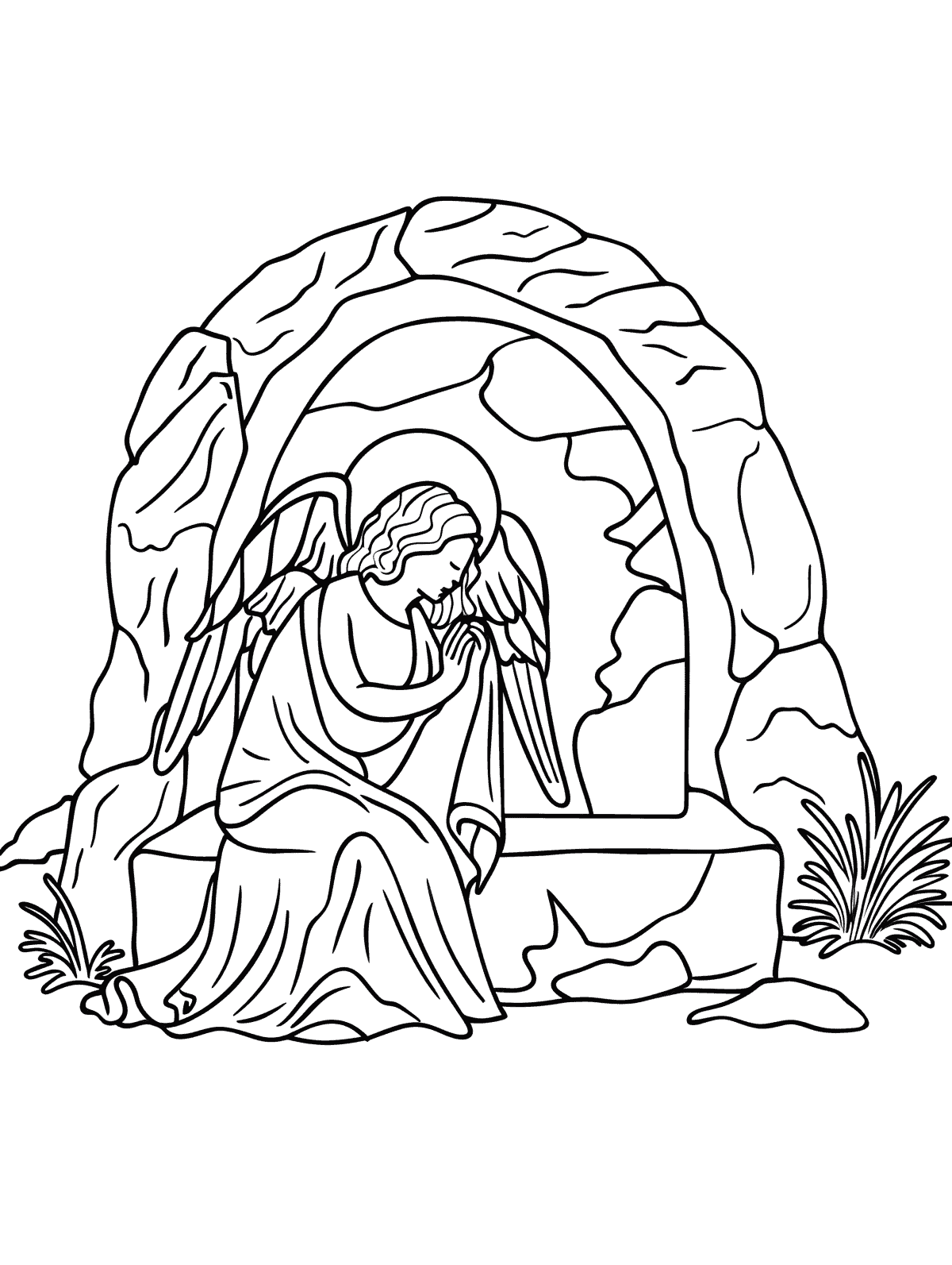 30 Religious Easter Coloring Pages For Kids - Brighter Craft