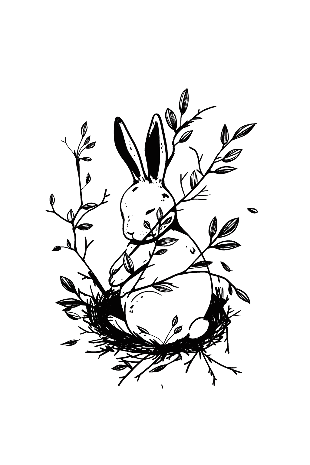 30 Adorable Rabbit Doodle Drawing Ideas - Brighter Craft