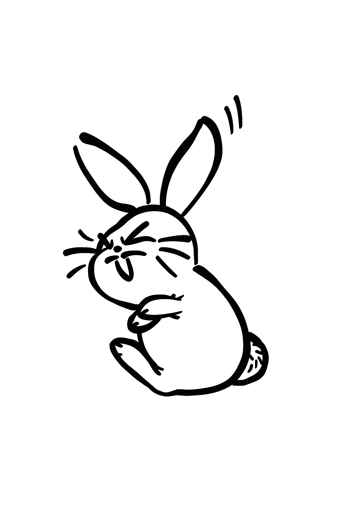 30 Adorable Rabbit Doodle Drawing Ideas - Brighter Craft