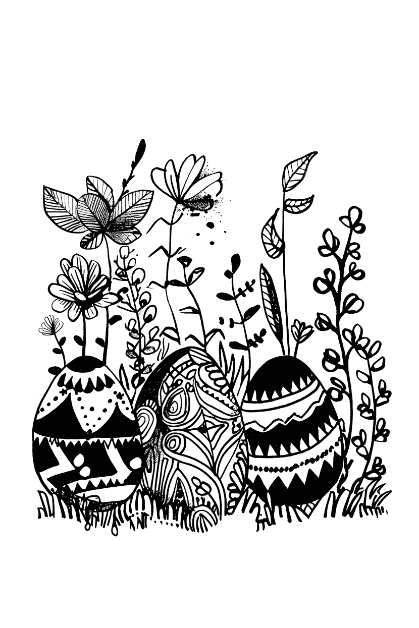 35 Creative Easter Doodle Ideas - Brighter Craft