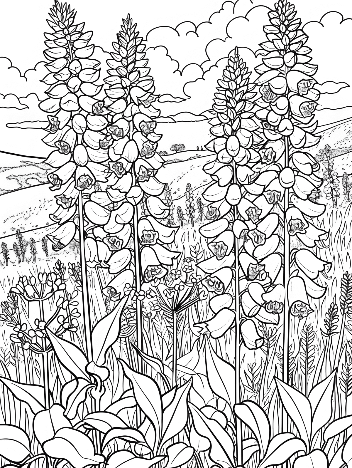 30 Captivating Spring Flower Coloring Pages - Brighter Craft