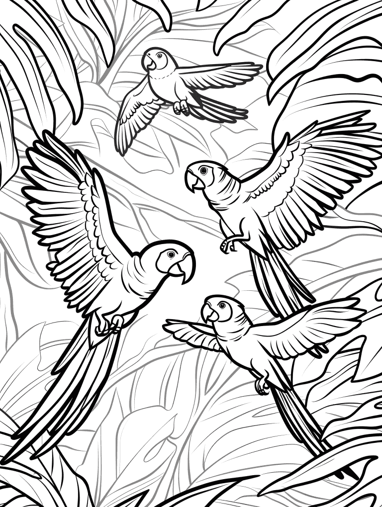 30 Spectacular Spring Bird Coloring Pages - Brighter Craft
