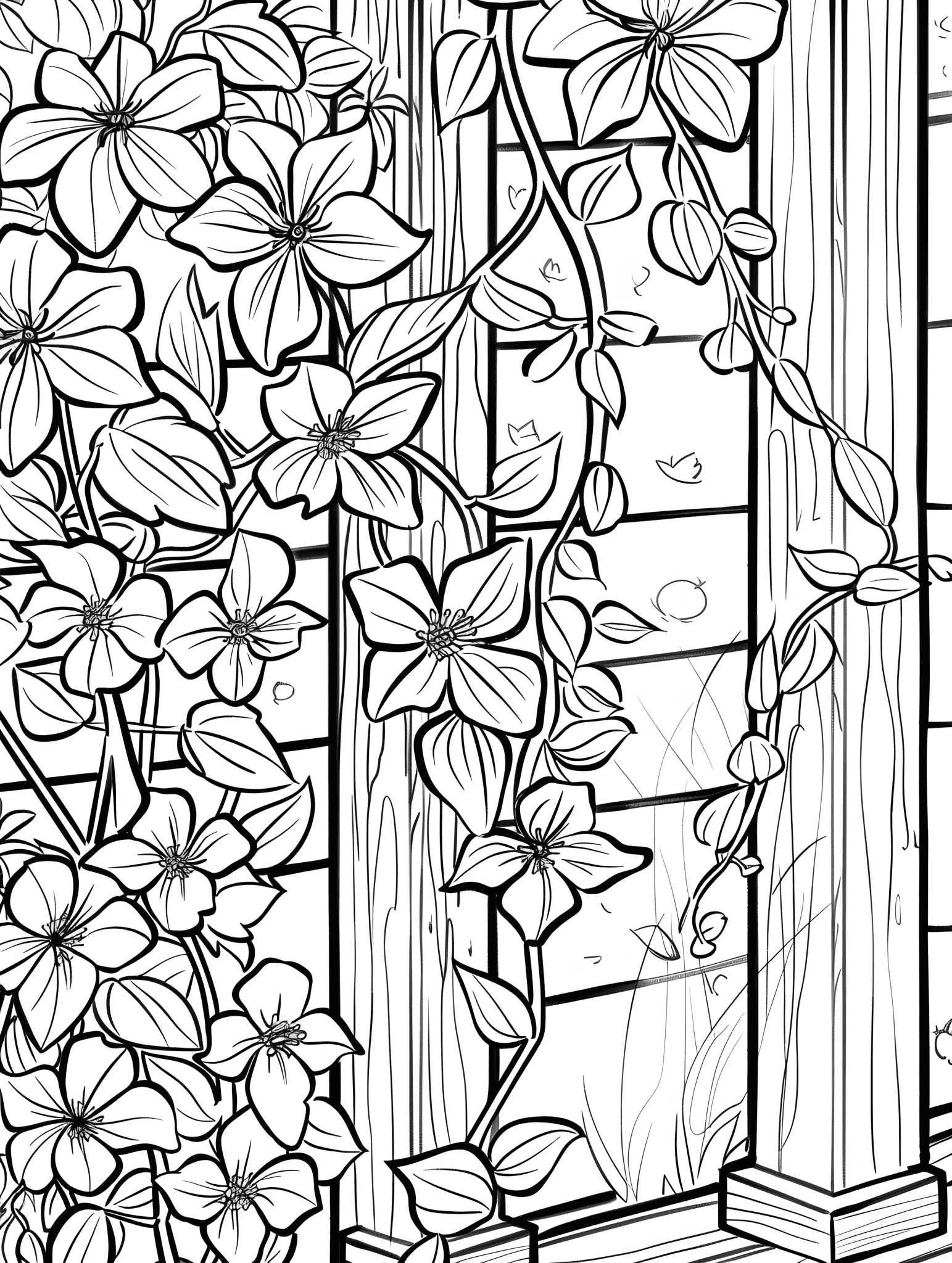 30 Captivating Spring Flower Coloring Pages - Brighter Craft