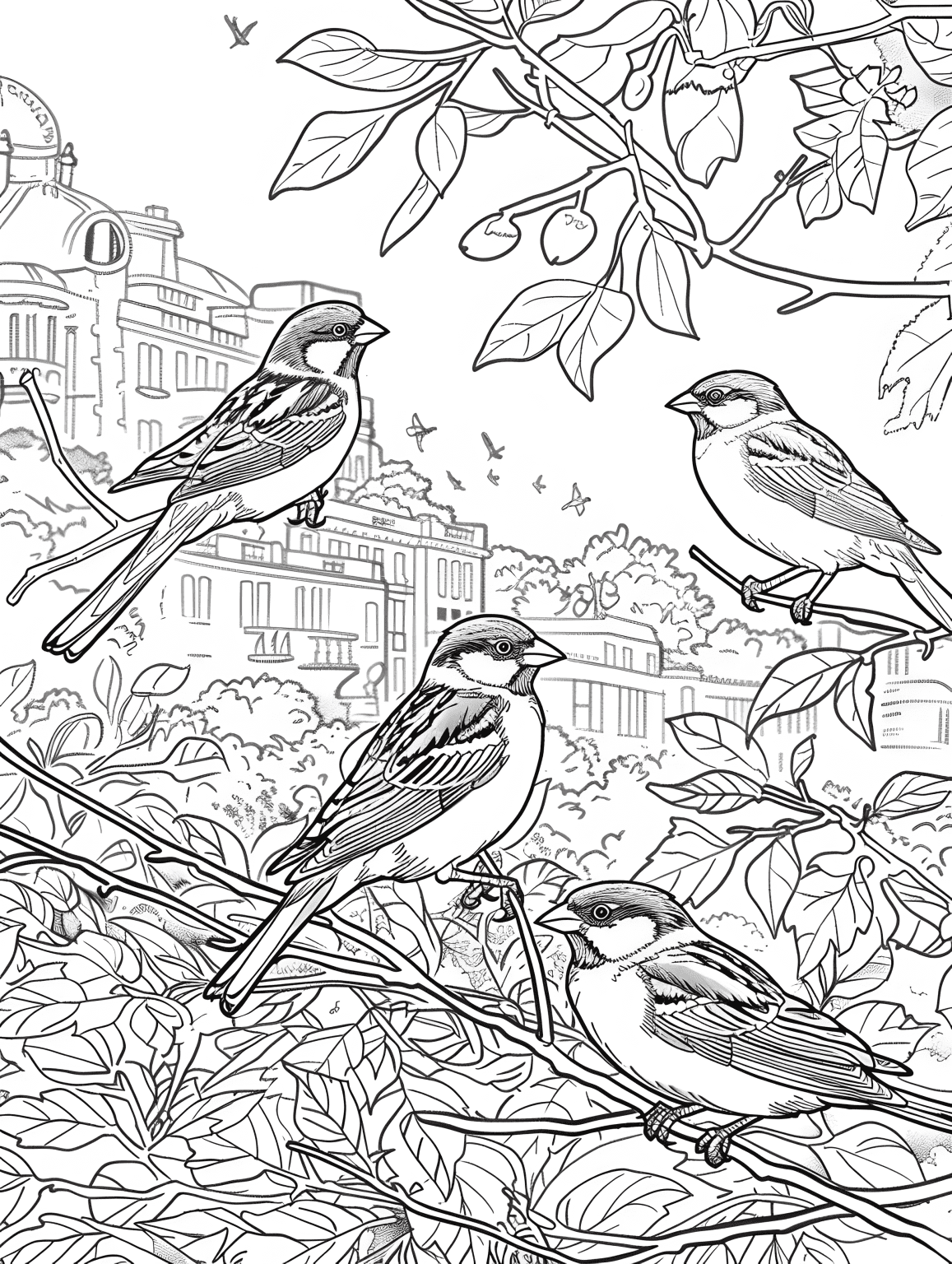 30 Spectacular Spring Bird Coloring Pages - Brighter Craft