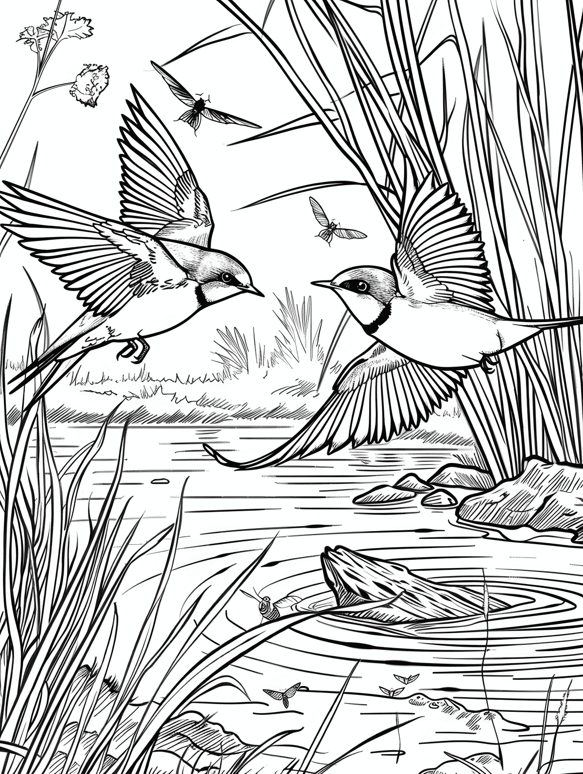 30 Spectacular Spring Bird Coloring Pages - Brighter Craft