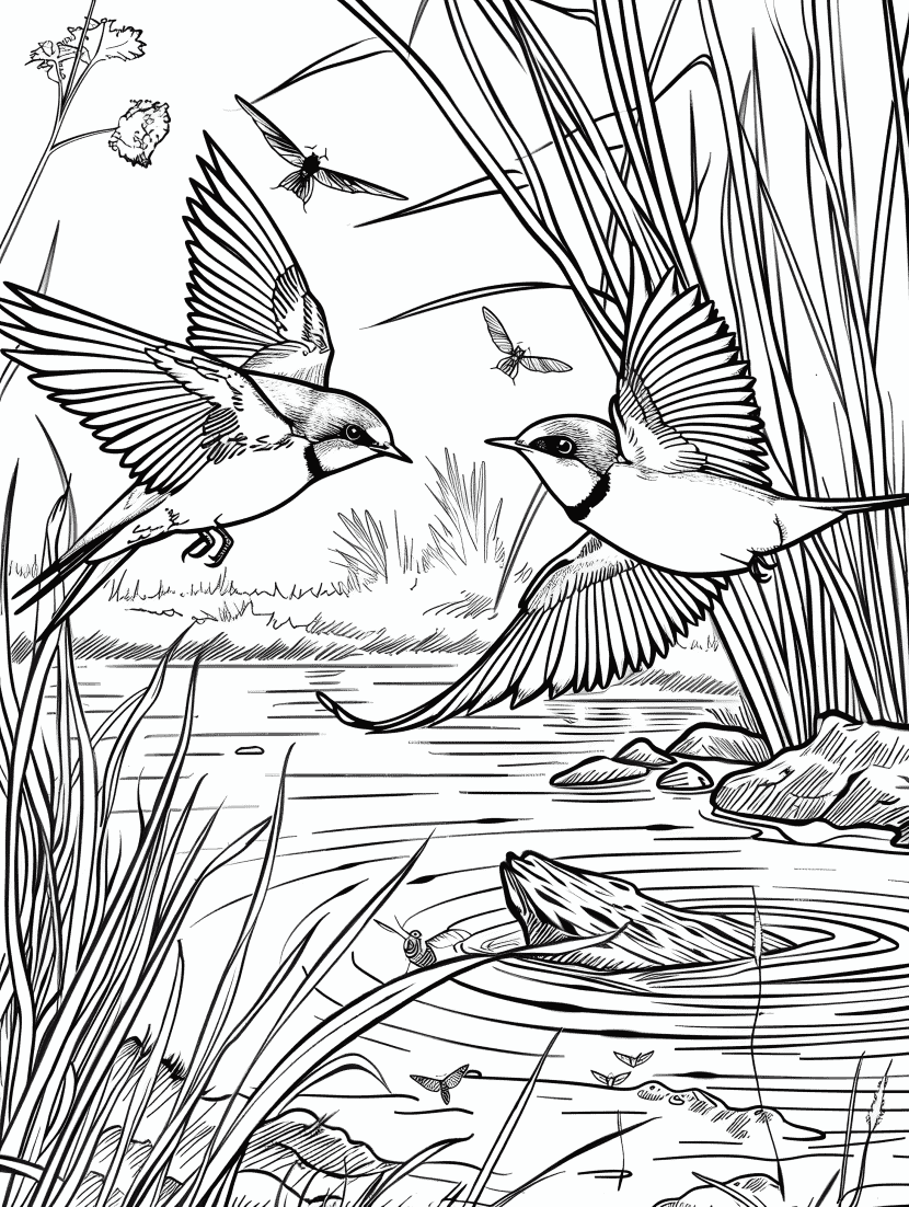 30 Spectacular Spring Bird Coloring Pages - Brighter Craft