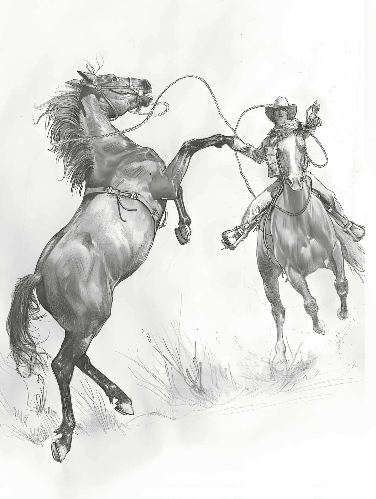 30 Wild West Cowboy Drawing Ideas - Brighter Craft