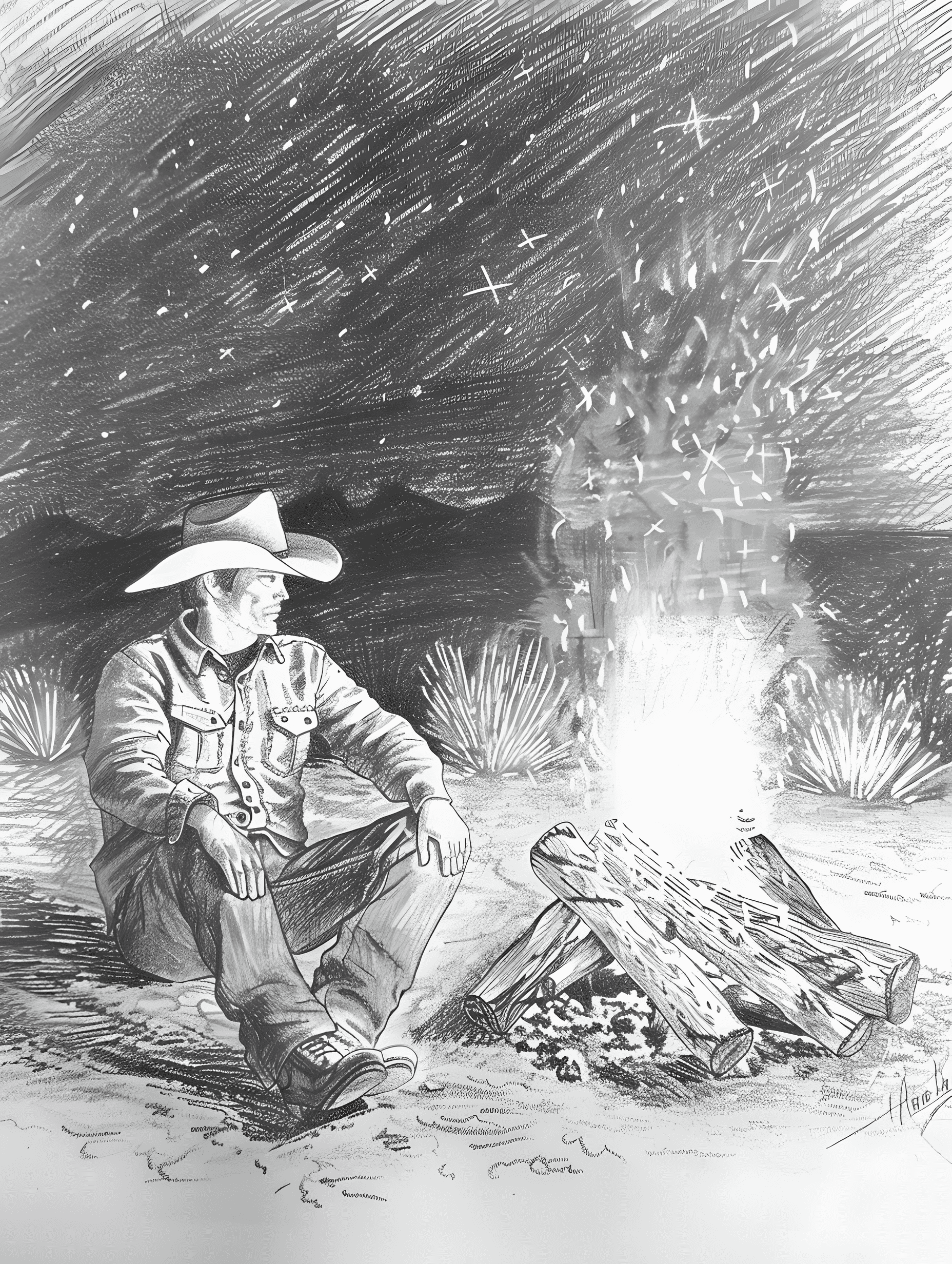 30 Wild West Cowboy Drawing Ideas - Brighter Craft