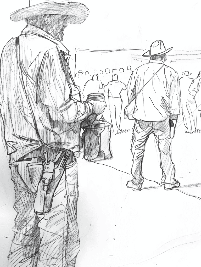 30 Wild West Cowboy Drawing Ideas - Brighter Craft