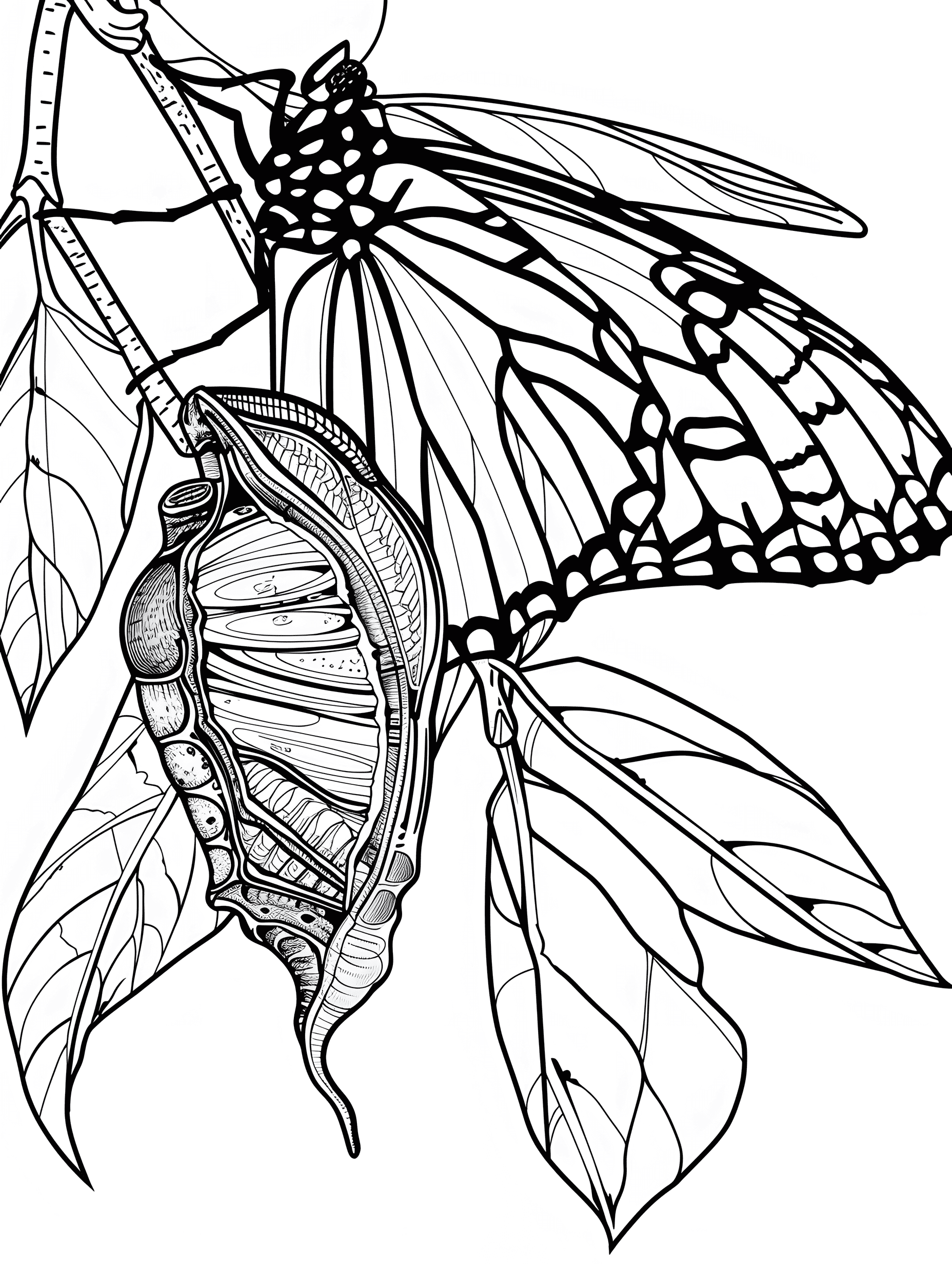 30 Exciting Butterfly Coloring Pages - Brighter Craft