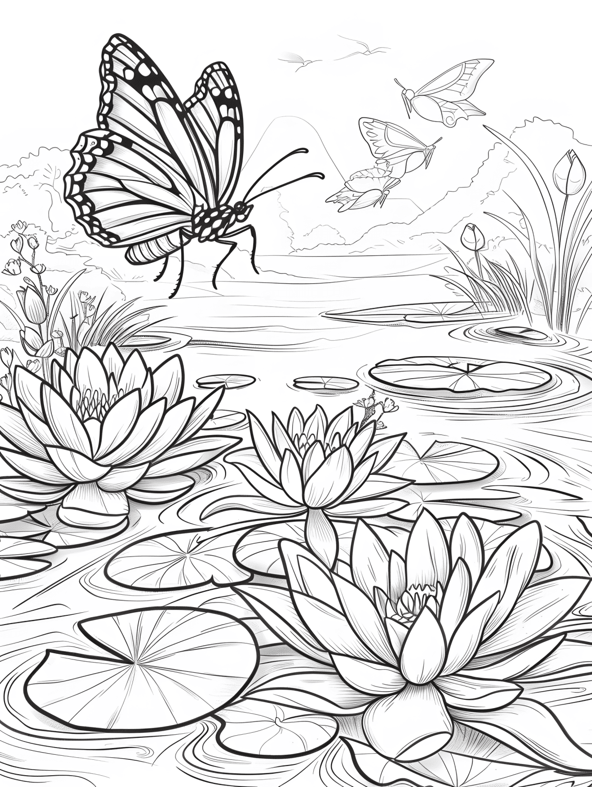 30 Exciting Butterfly Coloring Pages - Brighter Craft
