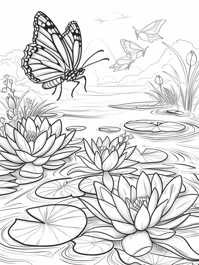 30 Exciting Butterfly Coloring Pages - Brighter Craft