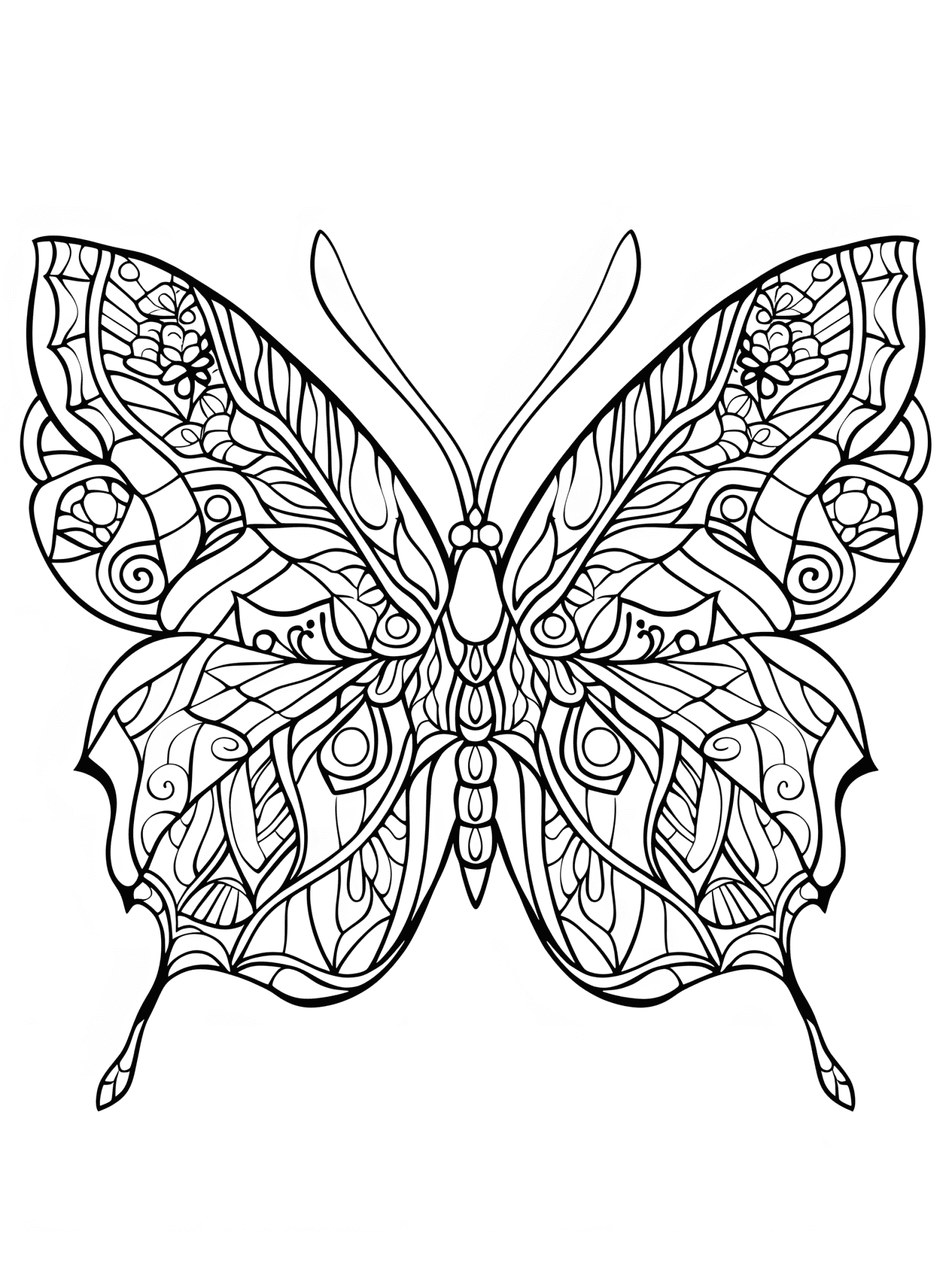 30 Exciting Butterfly Coloring Pages - Brighter Craft