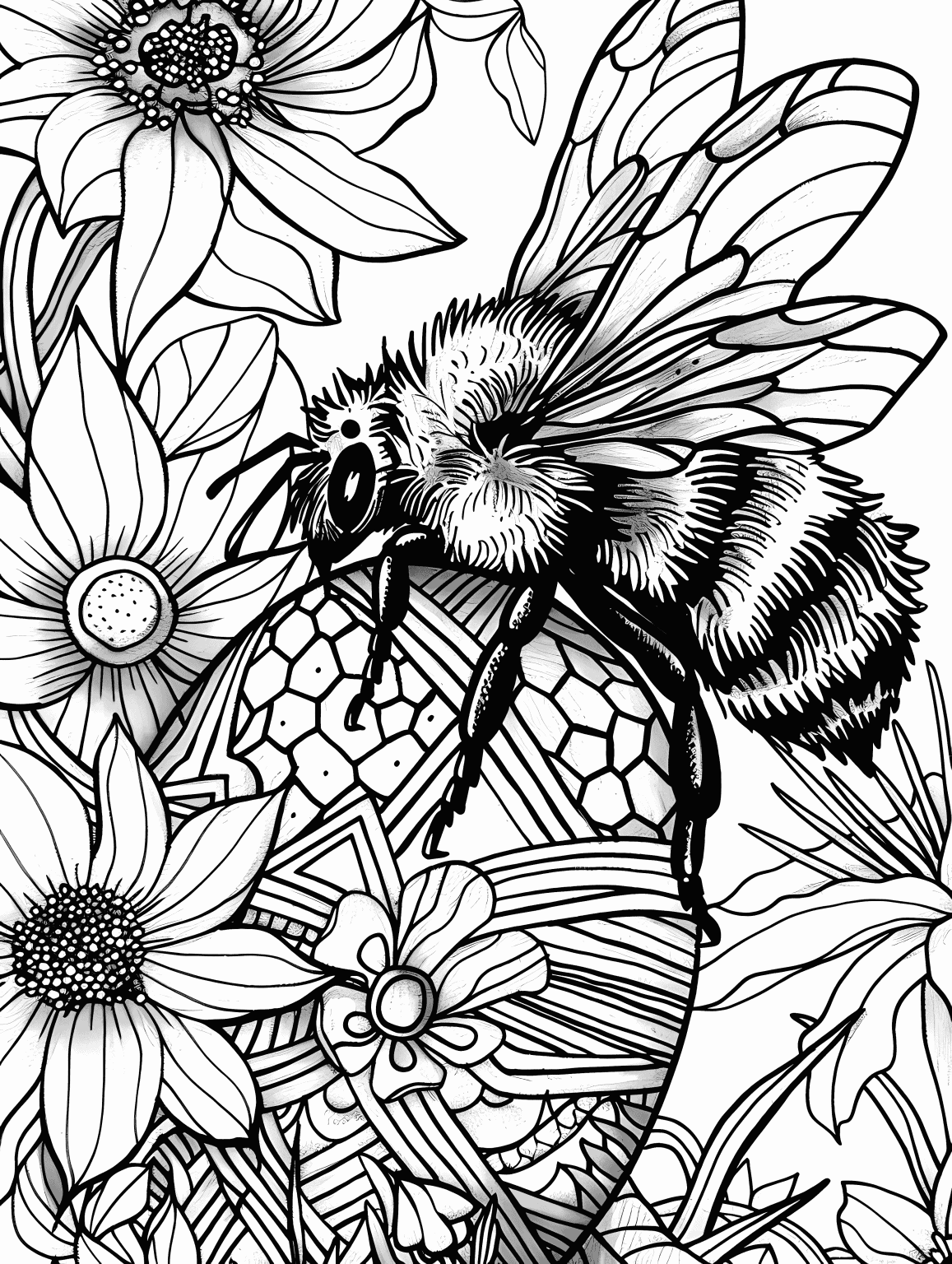 30 Easter Egg Coloring Pages - Brighter Craft